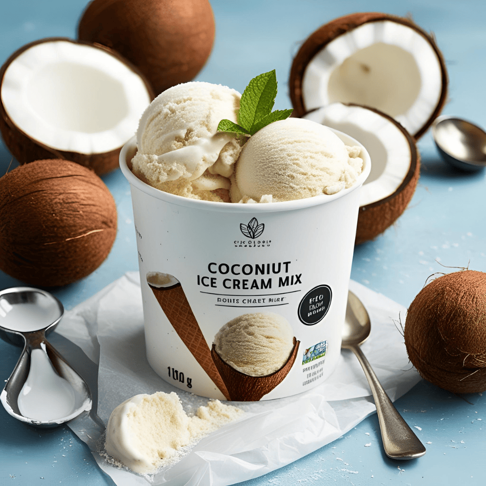 Coconut Vegan Ice Cream Mix | Soft Serve | Gelato | Dairy-Free ...
